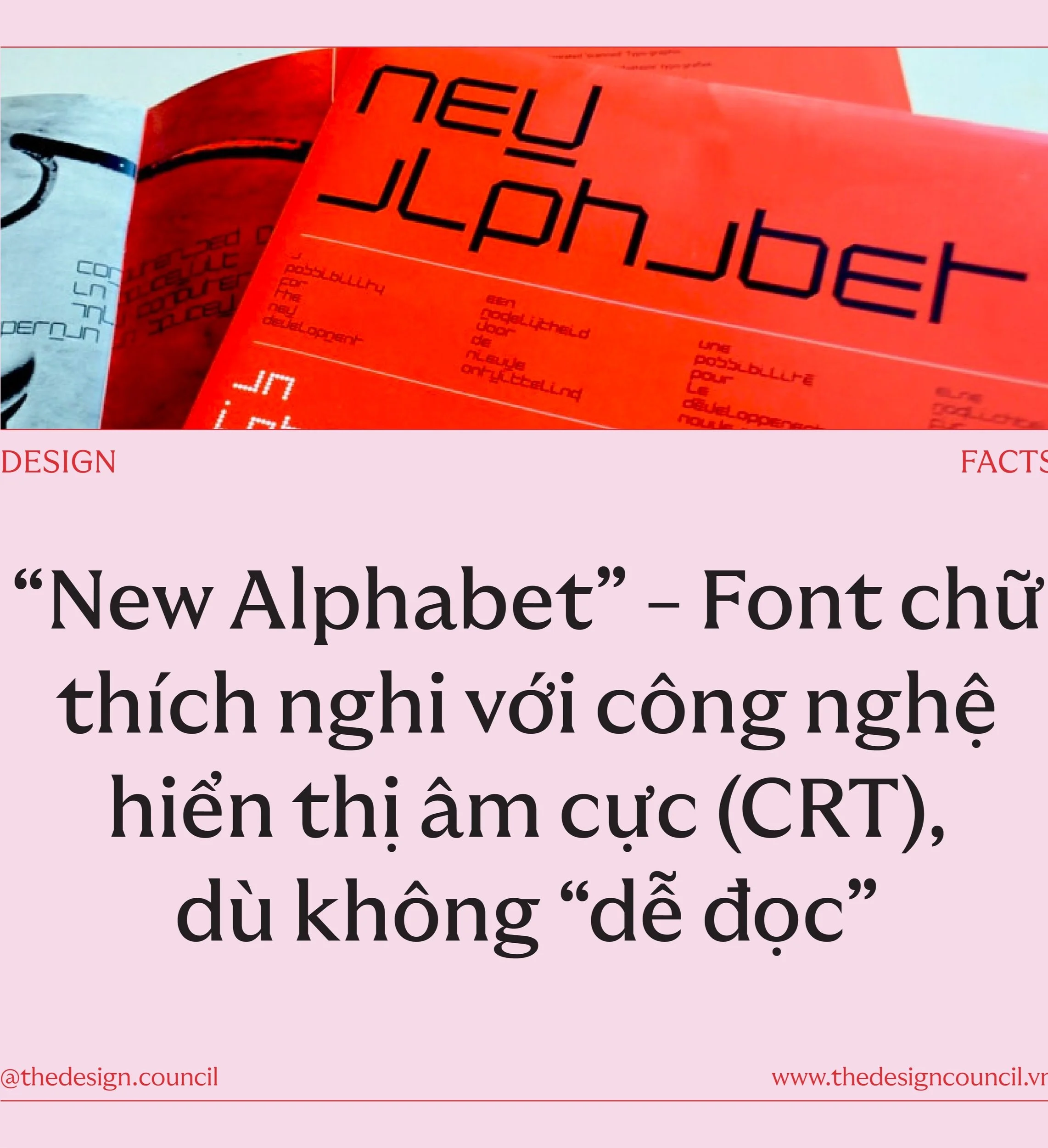 "New Alphabet" - Font chữ thích nghi — The Design Council