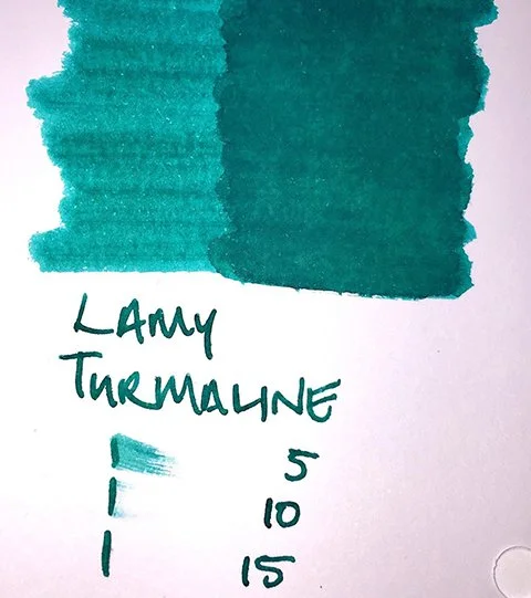 Ink Review: Lamy Crystal Turmaline fountain pen ink — Inky Inspirations