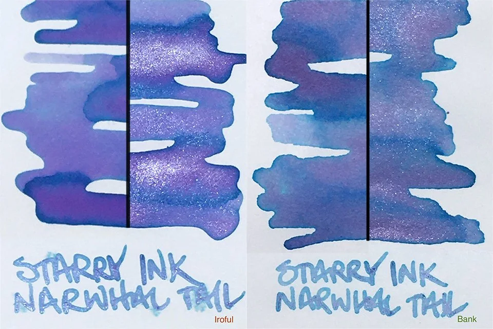 An Ink Review of Starry Ink Narwhal Tail fountain pen ink — Inky ...