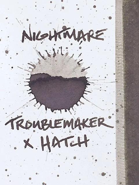 A review of Troublemaker Nightmare (Urom) fountain pen ink — Inky ...
