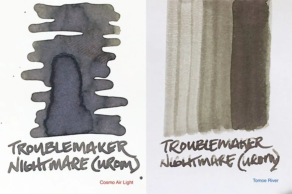 A review of Troublemaker Nightmare (Urom) fountain pen ink — Inky ...