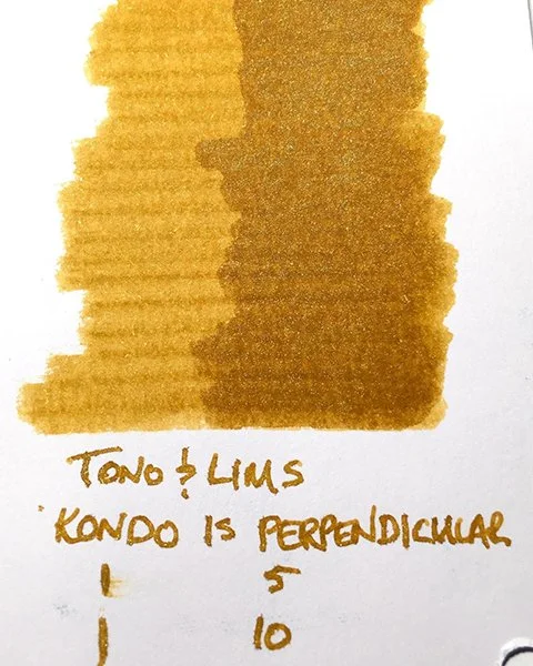 Ink Review: Tono & Lims Kondo is Perpendicular fountain pen ink — Inky ...