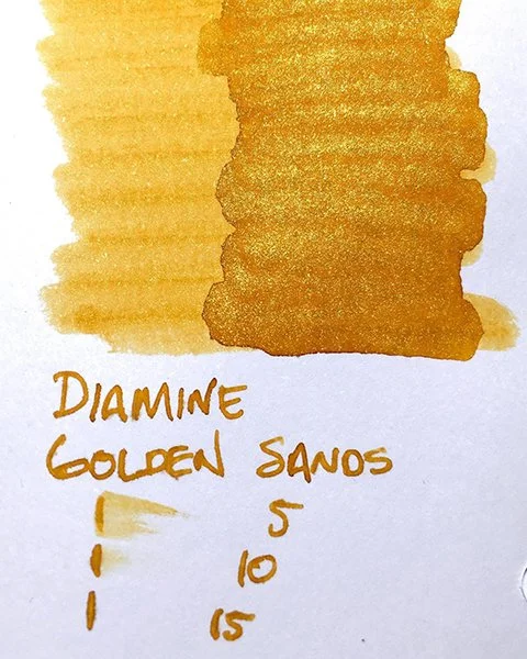 Ink Review: Diamine Golden Sands fountain pen ink. — Inky Inspirations