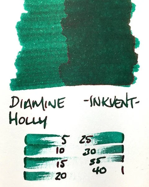 Ink Review: Diamine Holly fountain pen ink — Inky Inspirations