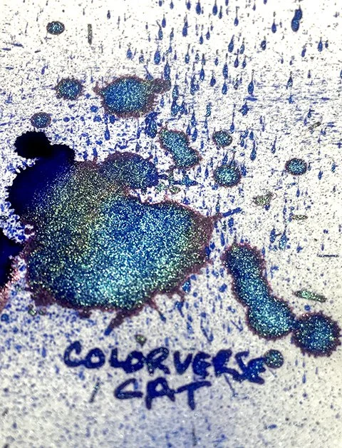 Ink Review: Colorverse Cat (glistening) fountain pen ink — Inky ...