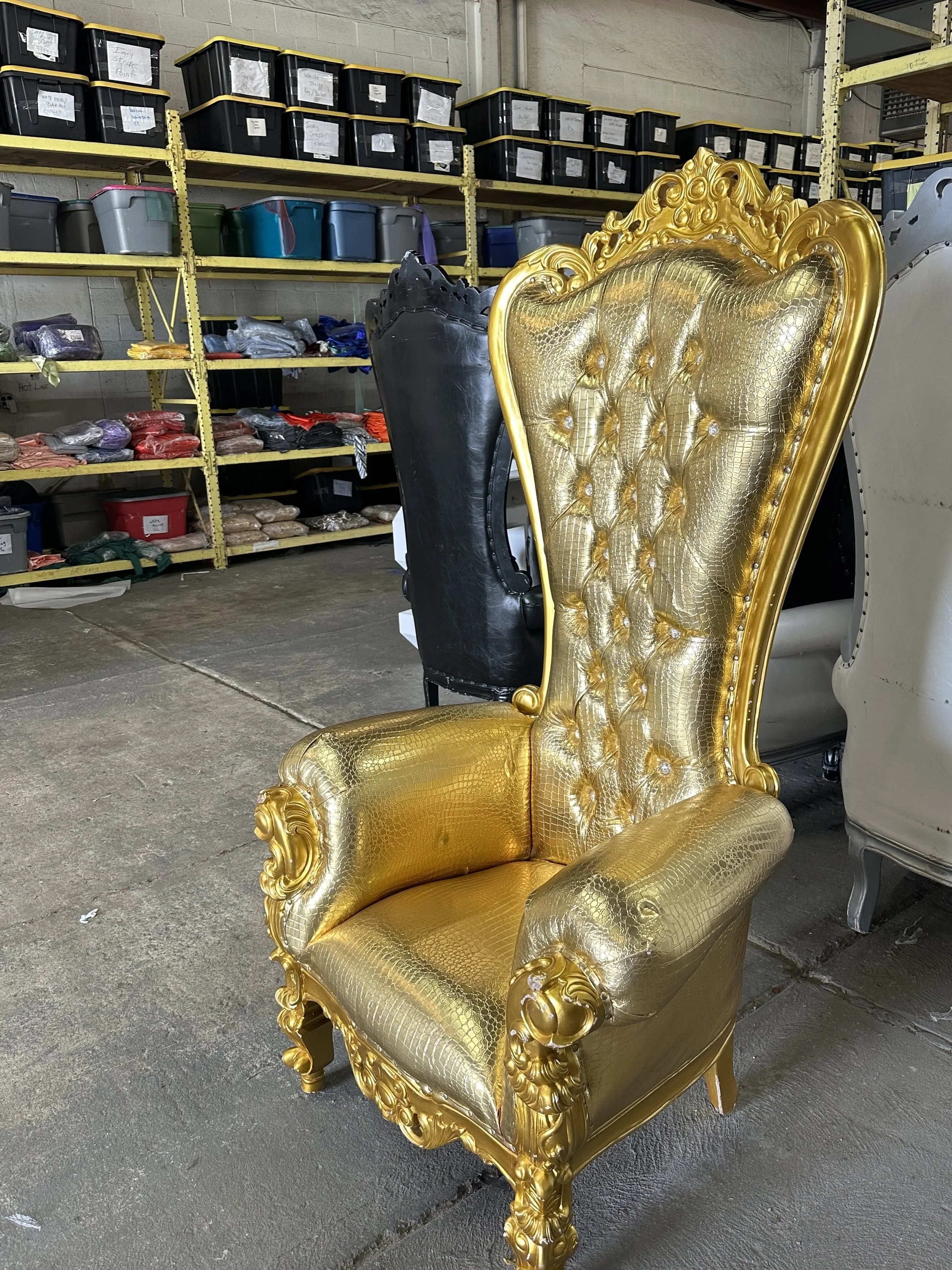 White Throne Chair - Adult — Karley's Rentals