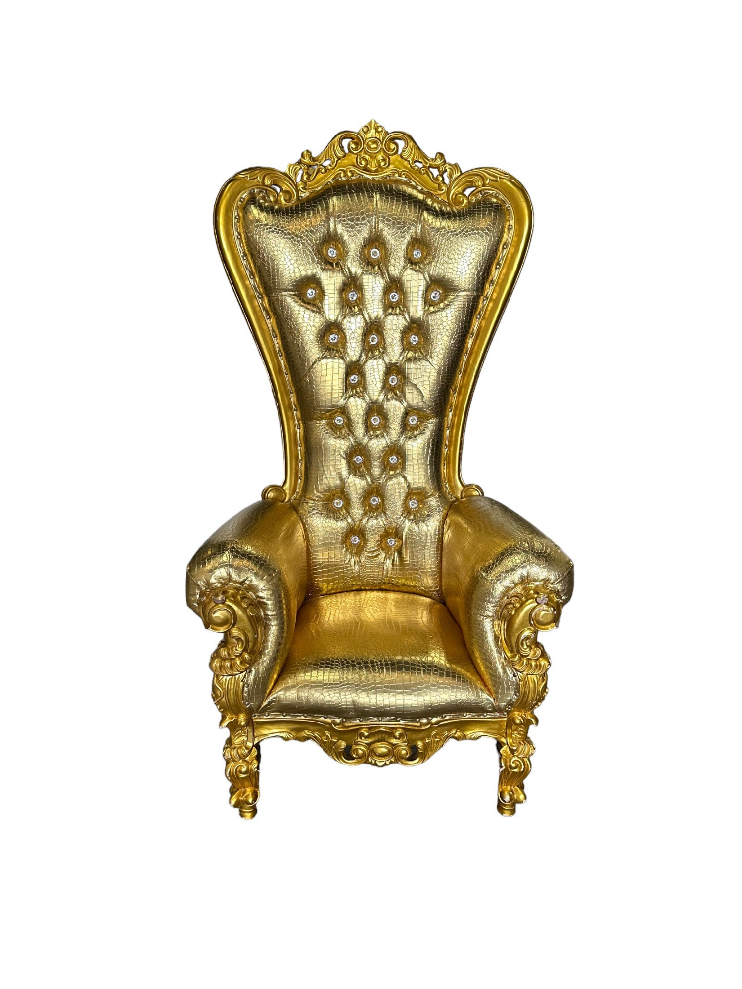 White Throne Chair - Adult — Karley's Rentals