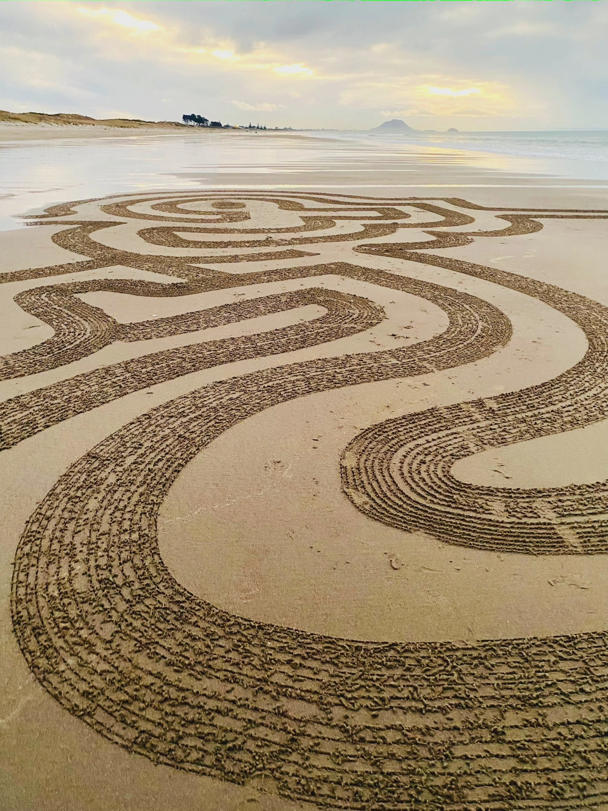 Sand Artist New Zealand-Beach Art New Zealand-Rakehealing