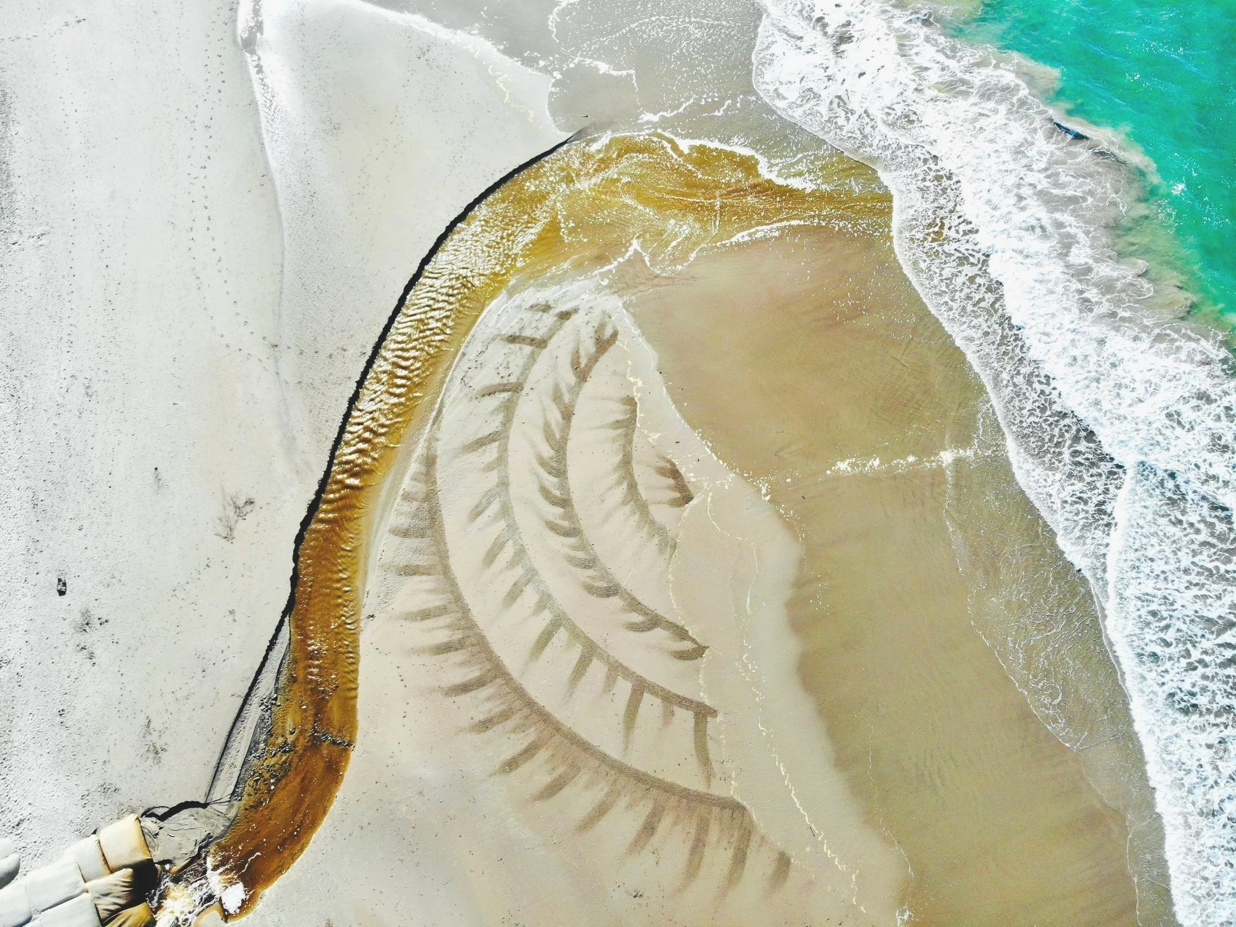 Sand Artist New Zealand-Beach Art New Zealand-Rakehealing
