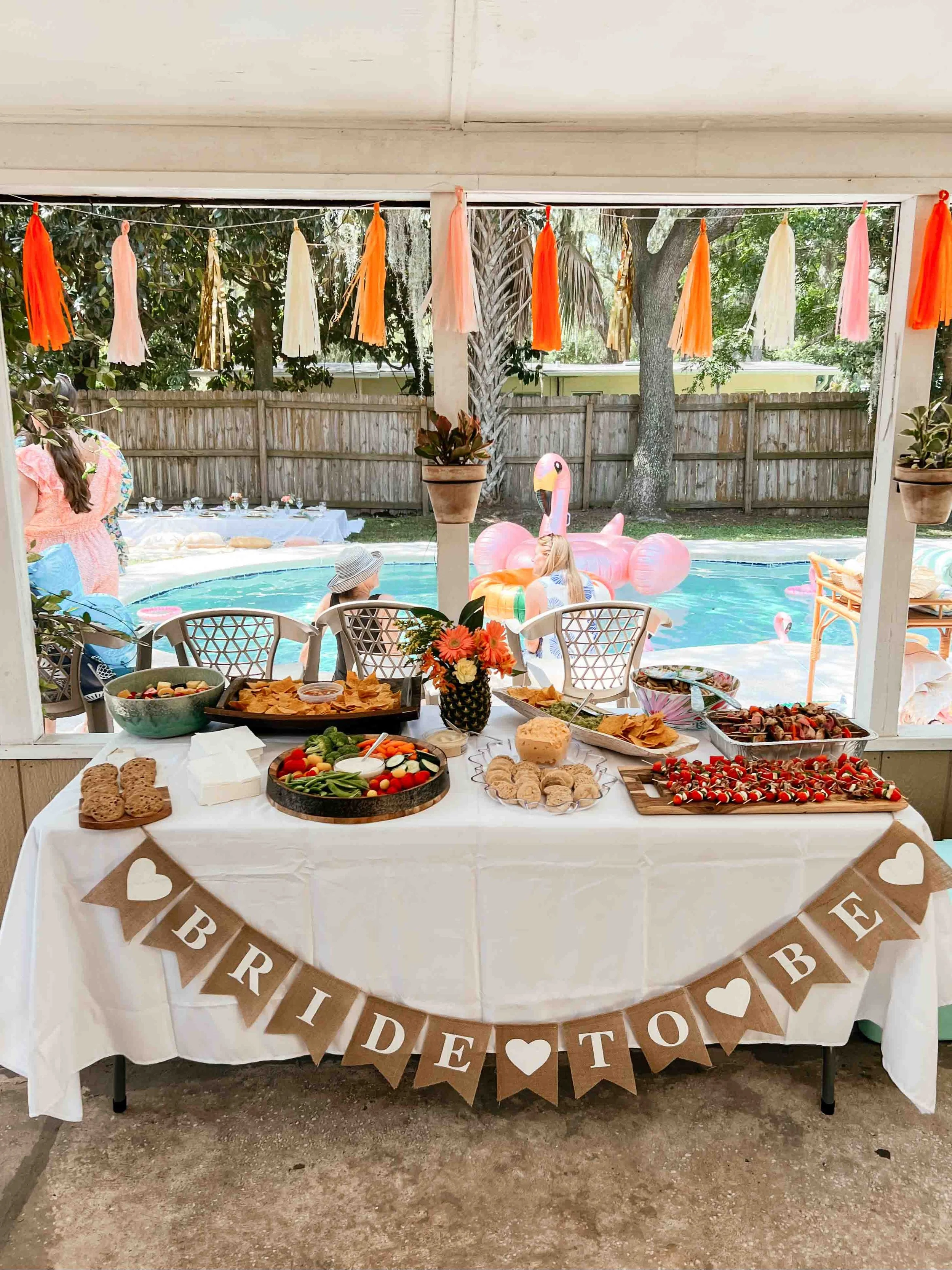 Pool Party Bridal Shower Picnic — Style with Hannah London