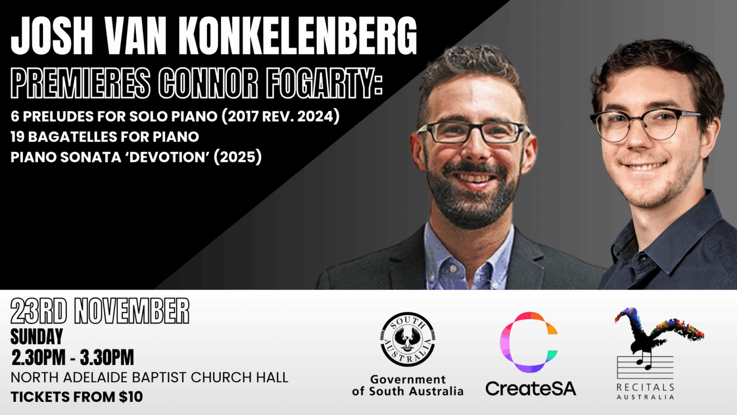 Josh van Konkelenberg performs Connor Fogarty // Recitals Australia ...