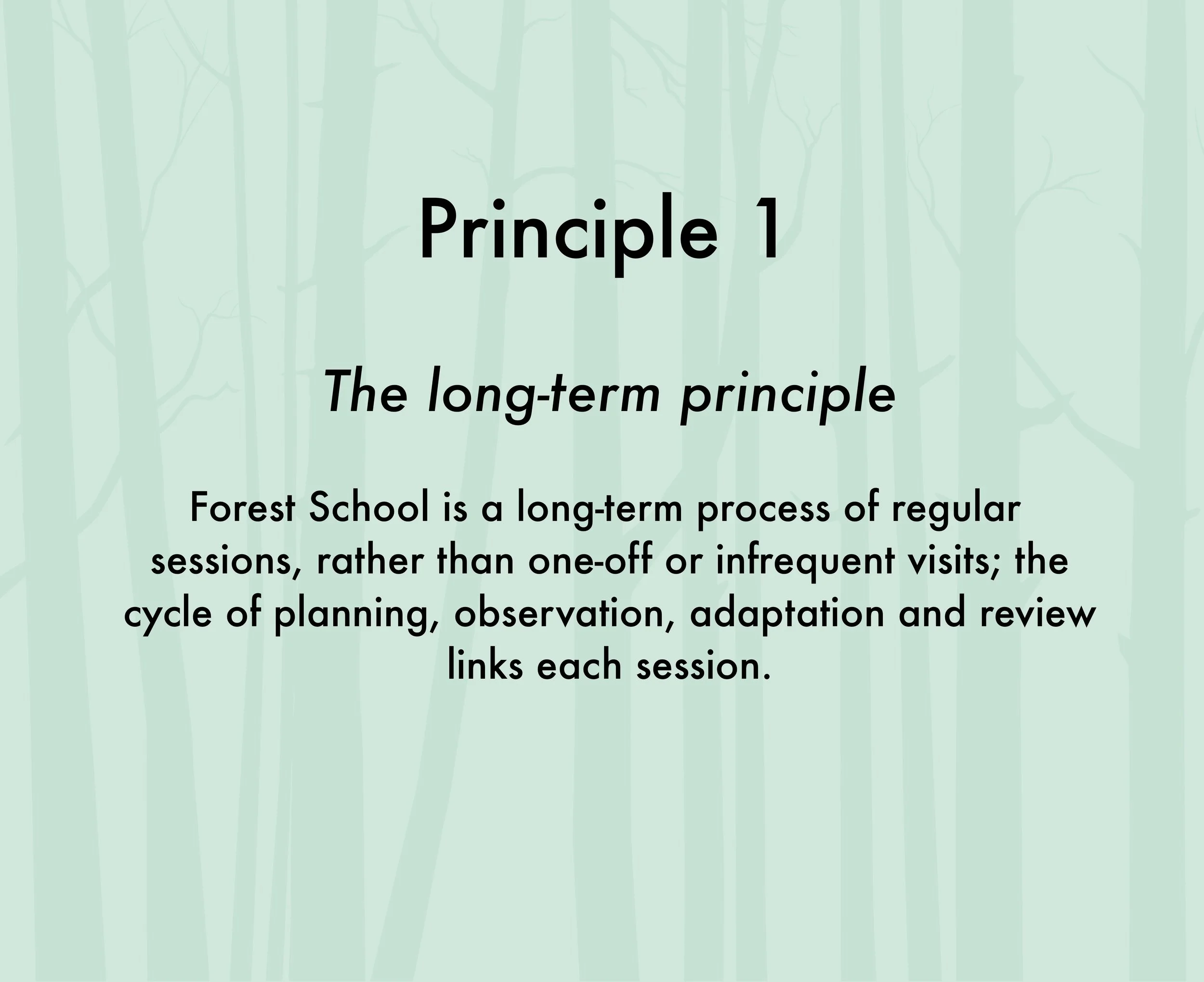 The Forest School Principles — Wildwood Nature School
