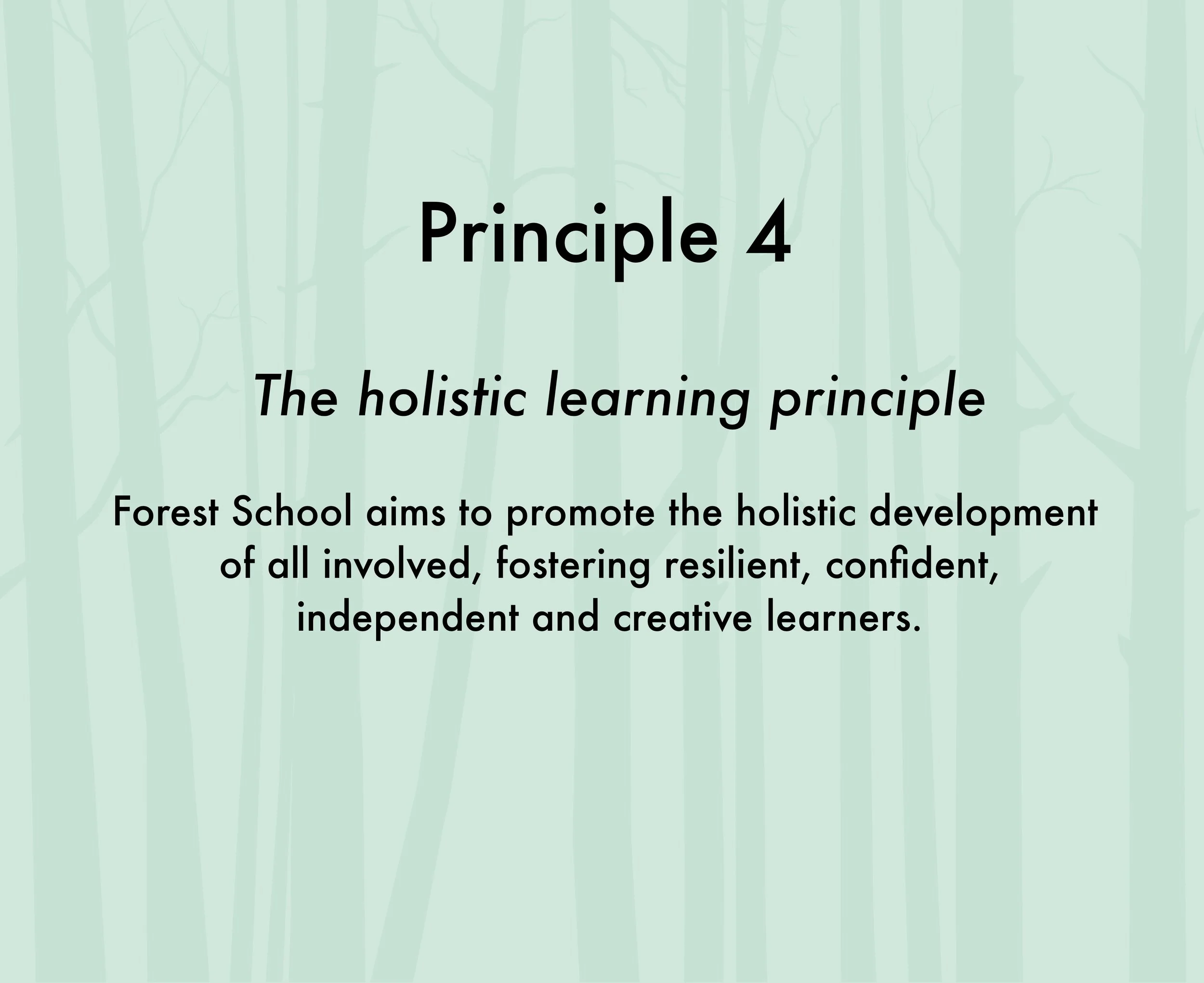 The Forest School Principles — Wildwood Nature School