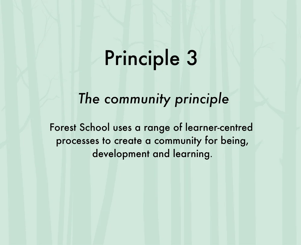 The Forest School Principles — Wildwood Nature School