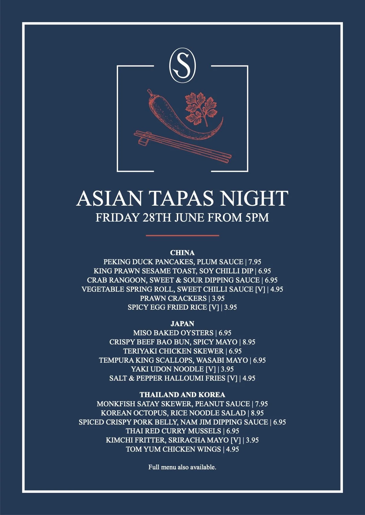 Tapas Menu Ms Mistry's Indian Tapas Lounge