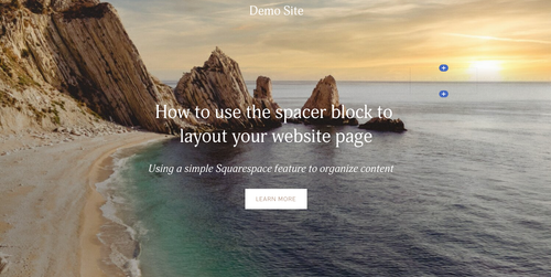Using spacer blocks to layout your web page — Porta Blu Design