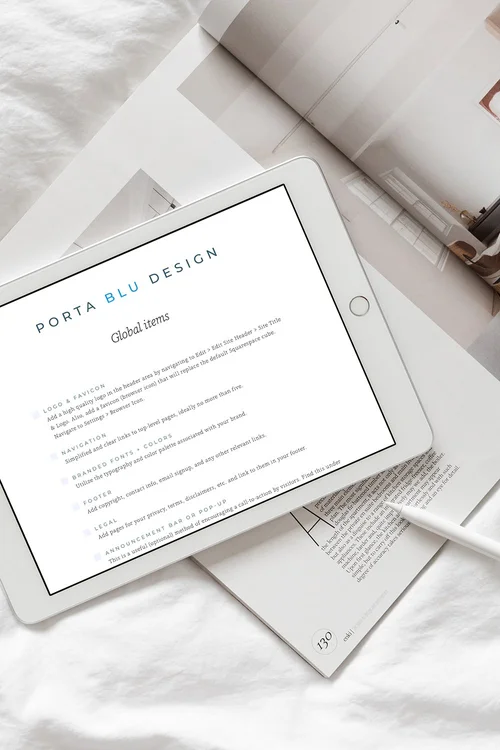 Use two fonts in one Squarespace heading — Porta Blu Design