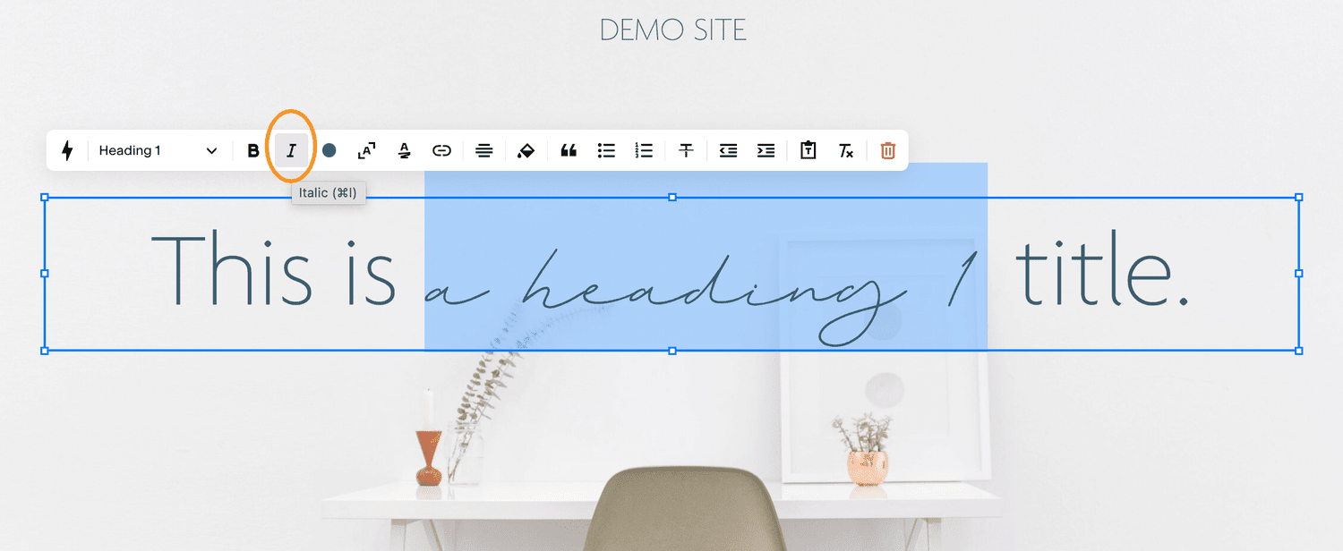 Use two fonts in one Squarespace heading — Porta Blu Design