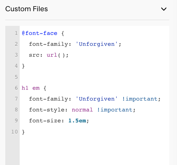 Use two fonts in one Squarespace heading — Porta Blu Design
