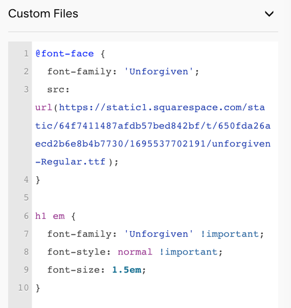 Use two fonts in one Squarespace heading — Porta Blu Design