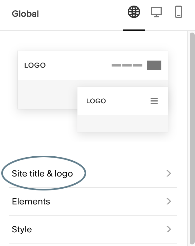 Swap out header logo on one website page — Squarespace Web Design ...
