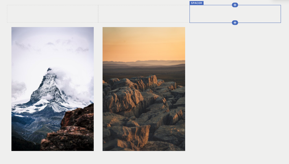 Using spacer blocks to layout your web page — Porta Blu Design