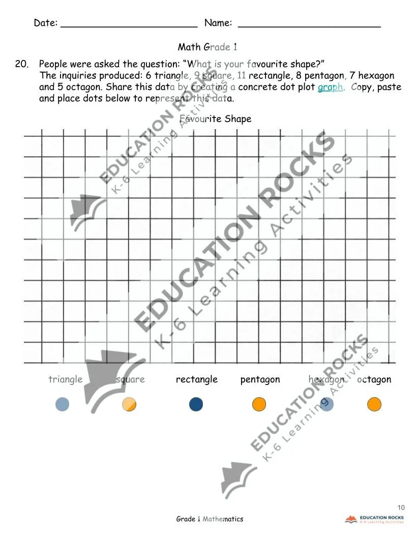 Grade 1 Math 2D Shapes & 3D Objects — Education Rocks