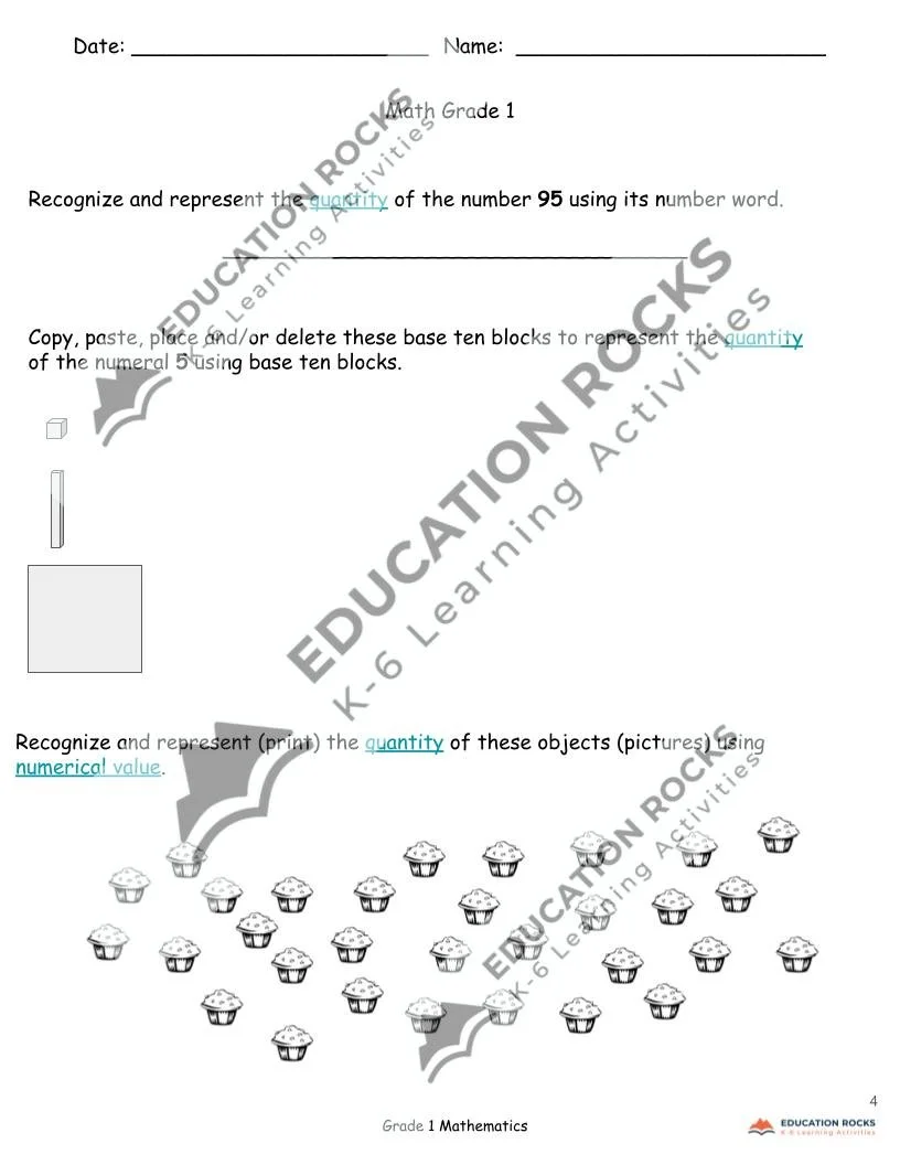 Grade 1 Math Visualize Compositions — Education Rocks