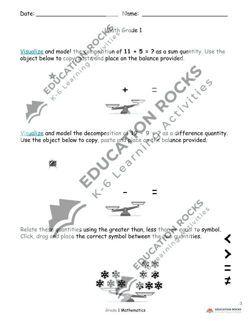 Grade 1 Math Count Forwards — Education Rocks