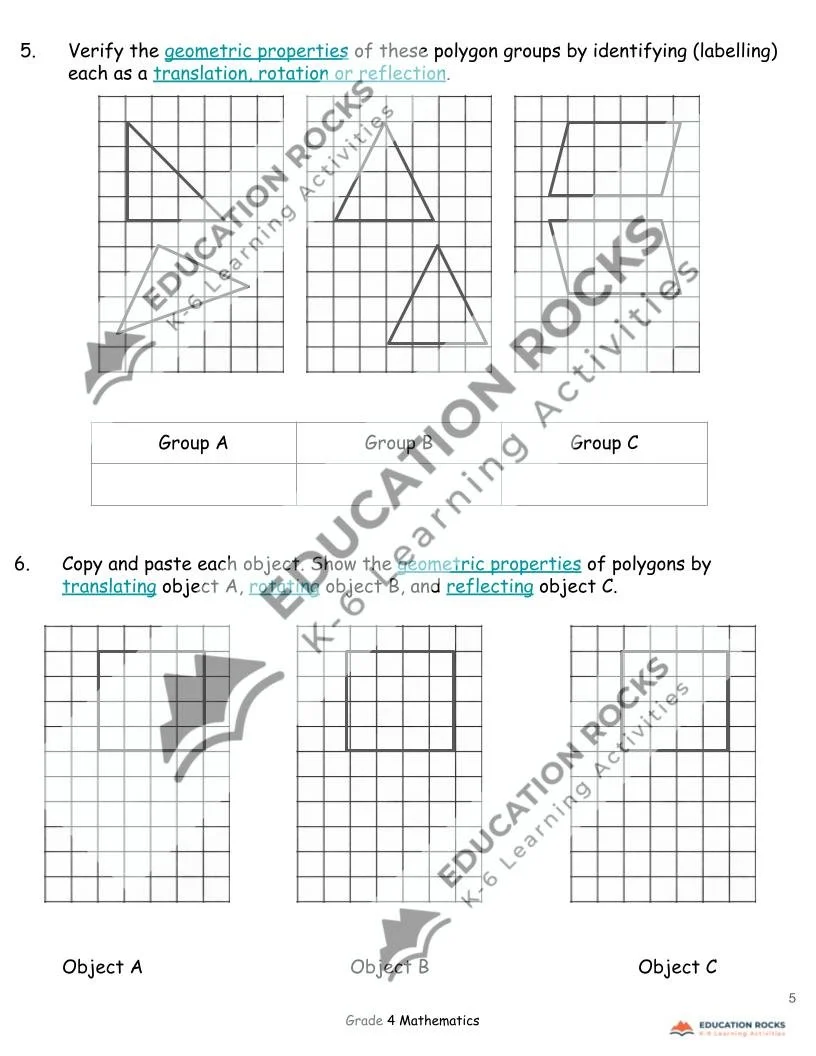 What Is Geometry For Grade 4