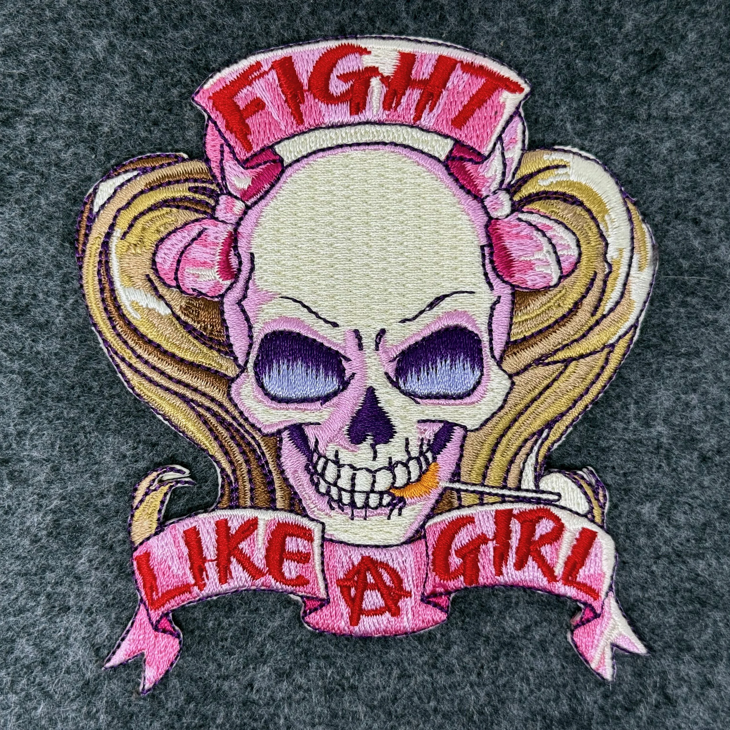 Xenia's "Fight Like a Girl" patch — Russell Isler