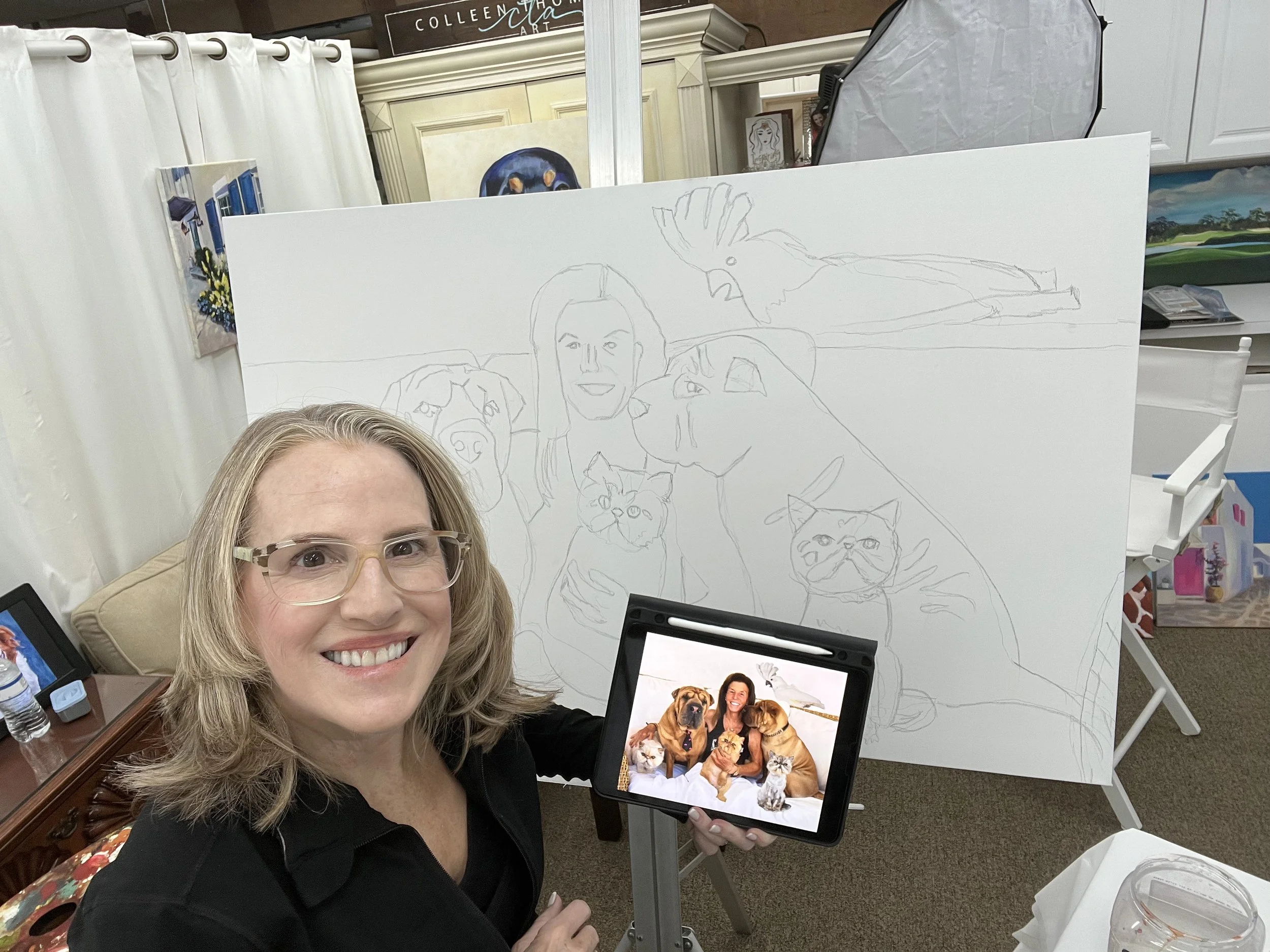 Custom Pet Portraits - Boca Raton Artist — Colleen Thompson Art ...