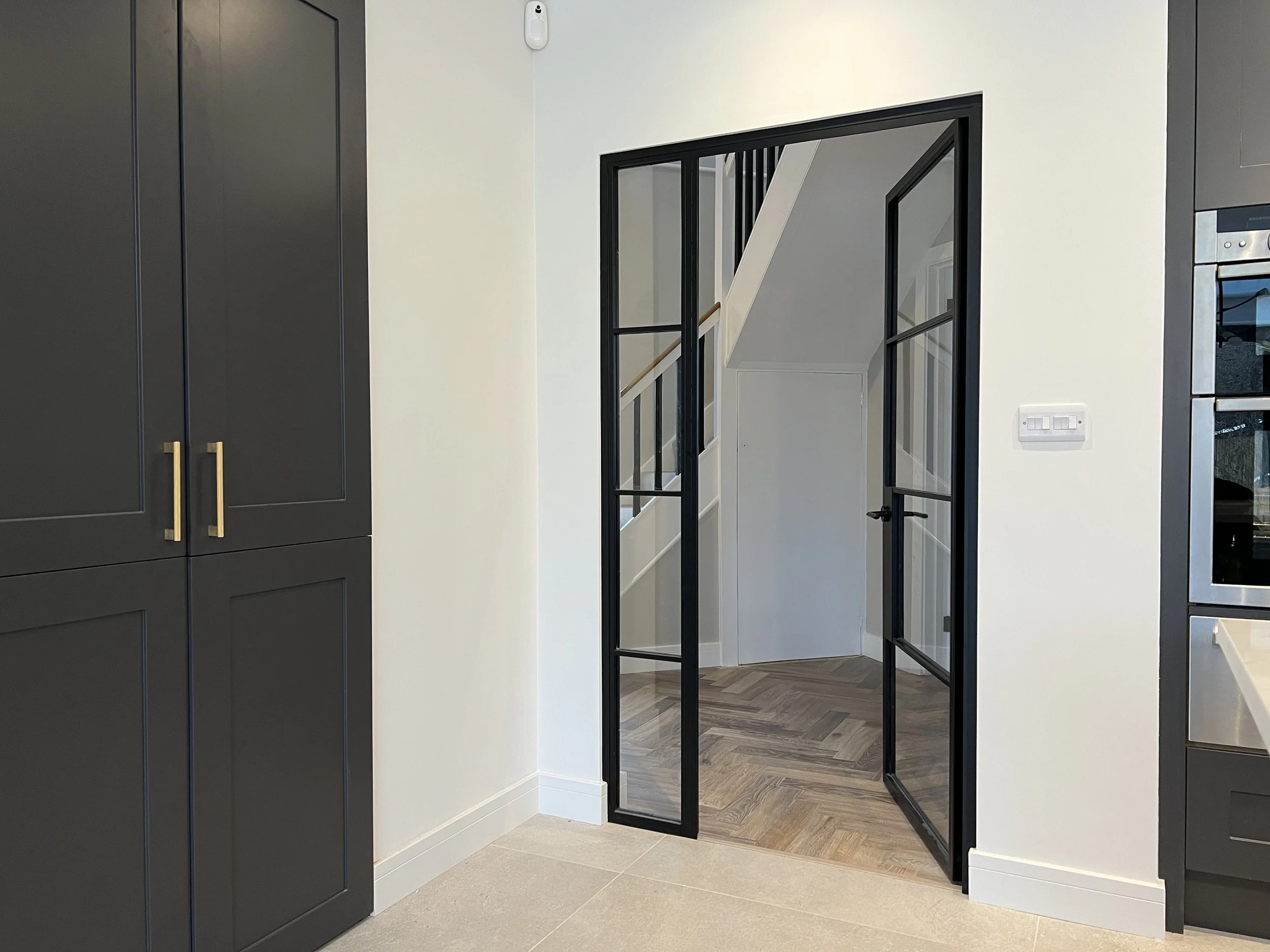 Luxury, Bespoke, Interior Cross Bar Steel Glazed Doors & Room Dividers ...