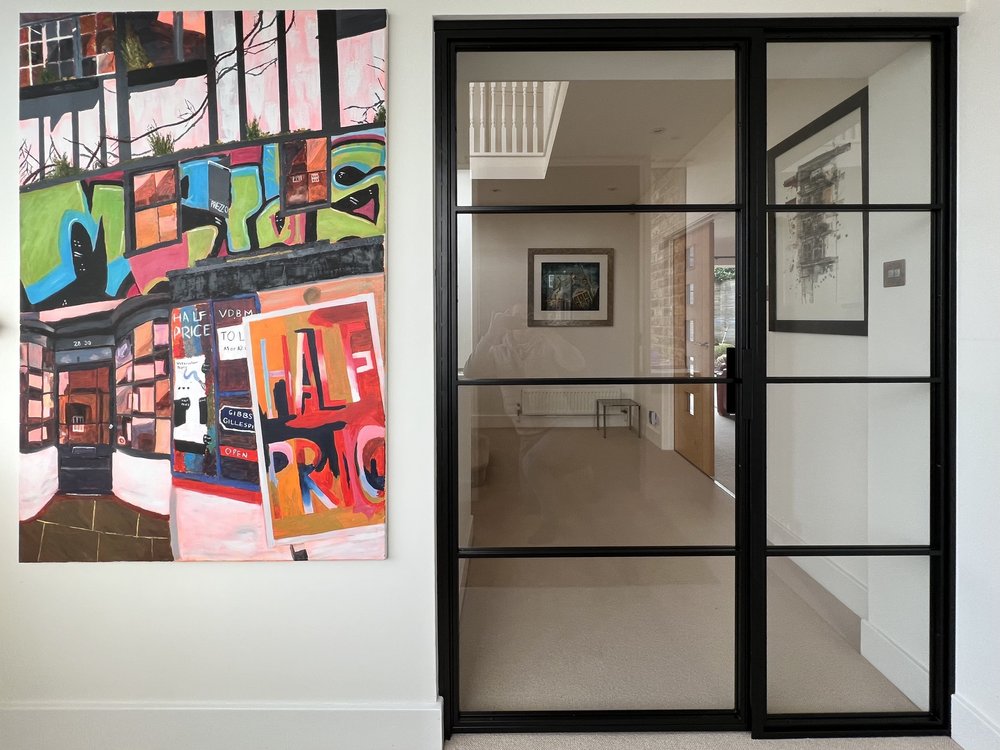 Luxury, Bespoke, Interior Cross Bar Steel Glazed Doors & Room Dividers ...