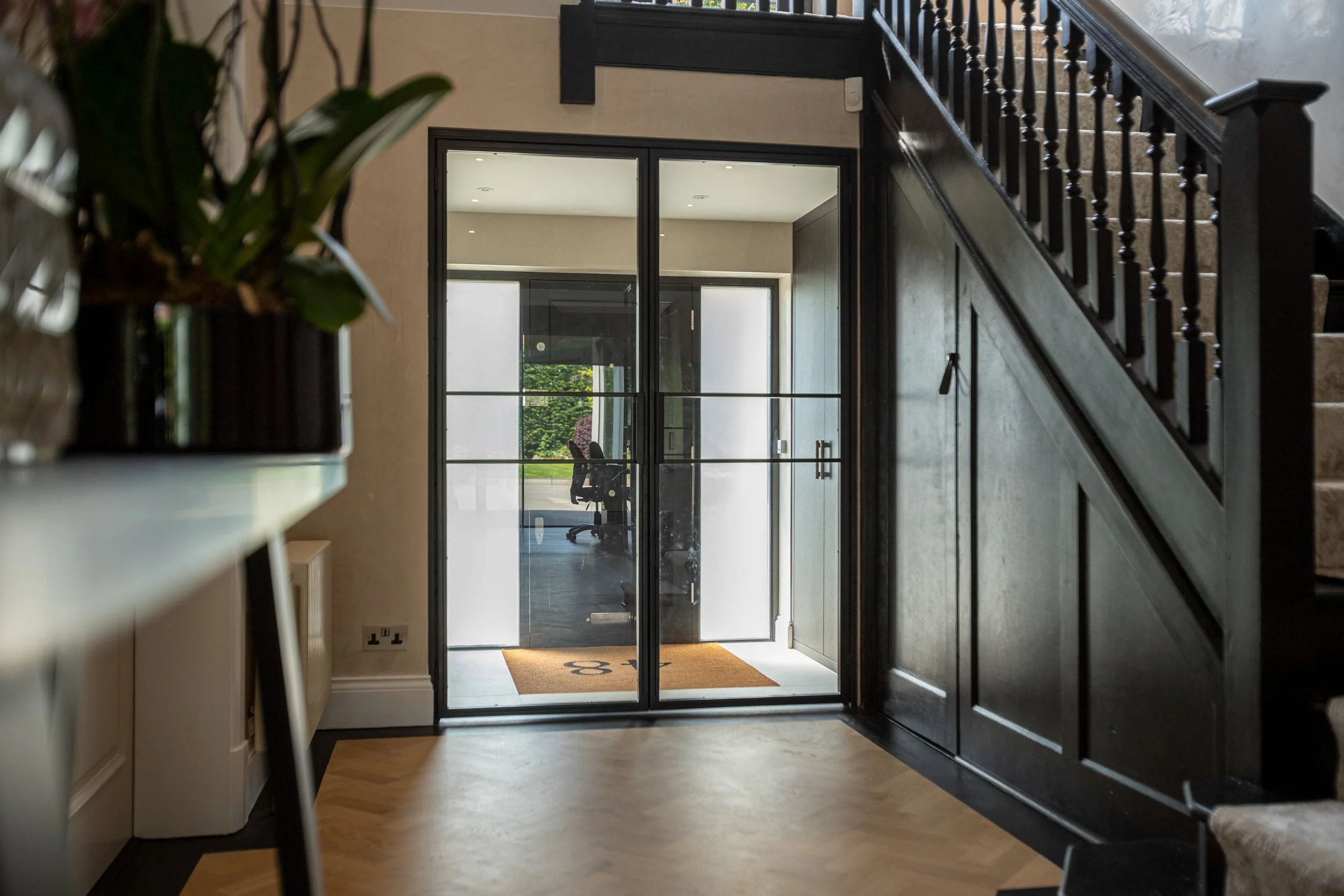 Luxury, Bespoke, Interior Cross Bar Steel Glazed Doors & Room Dividers ...