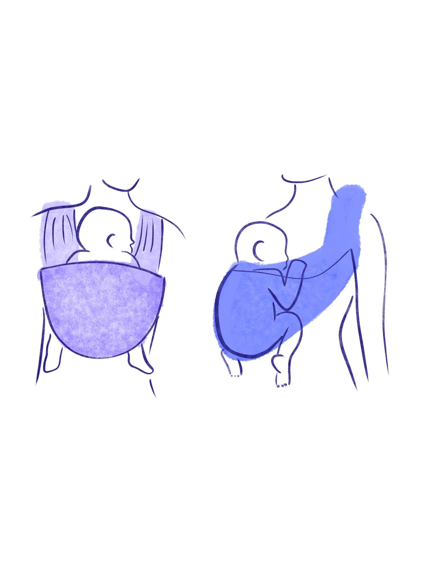 Babywearing Illustrations for Neonatal Units — Dr Maggie Frej