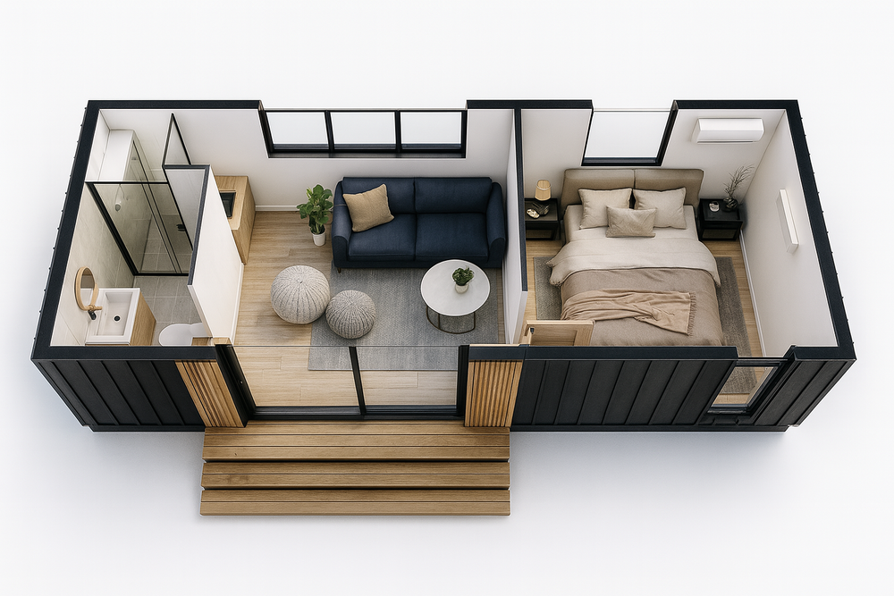 Pod Living Backyard Studio with Bathroom in Austin, TX — Backyard Pod