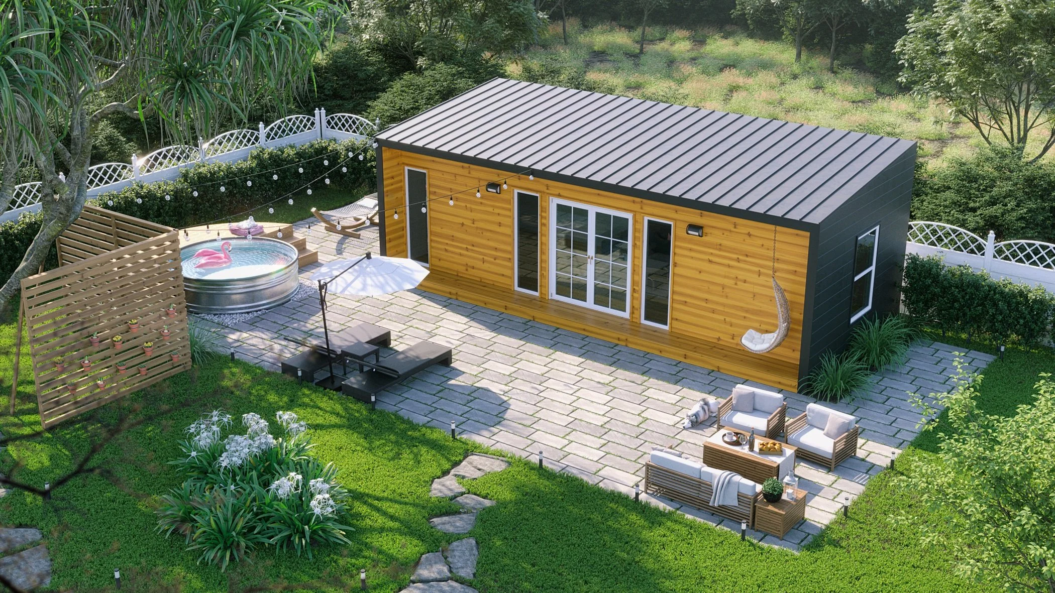 Pod Living Backyard Studio with Bathroom in Austin, TX — Backyard Pod