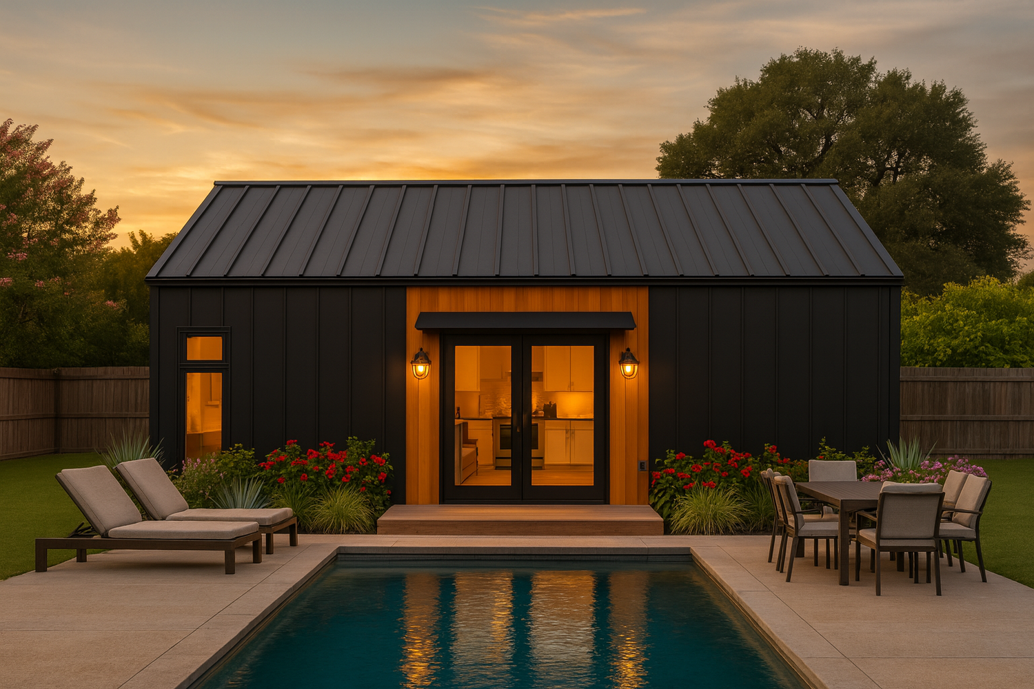 Pod Living Backyard Studio with Bathroom in Austin, TX — Backyard Pod