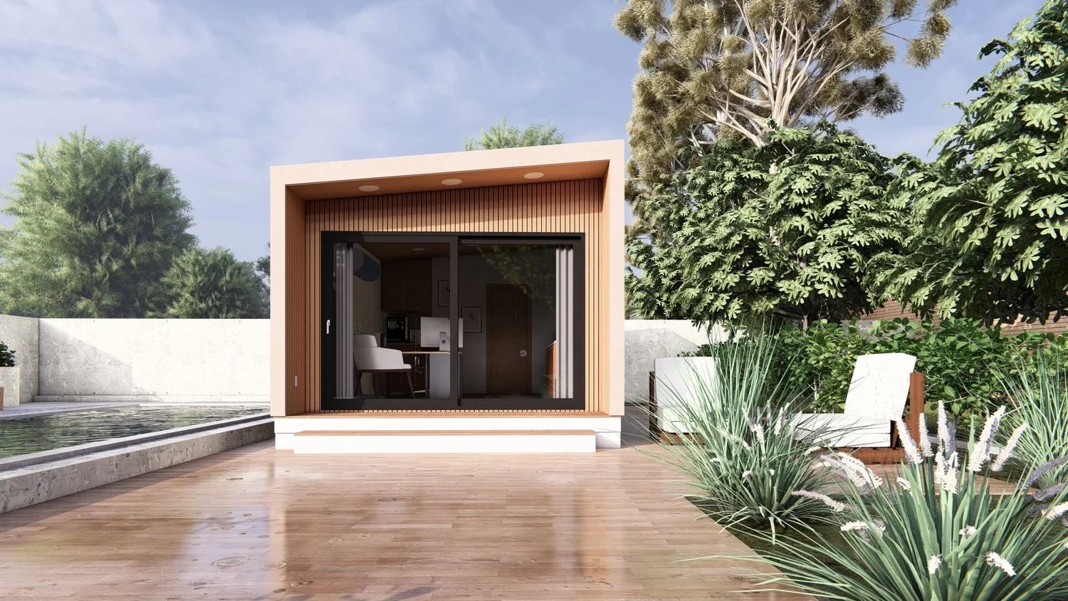 Pod Living Backyard Studio with Bathroom in Austin, TX — Backyard Pod