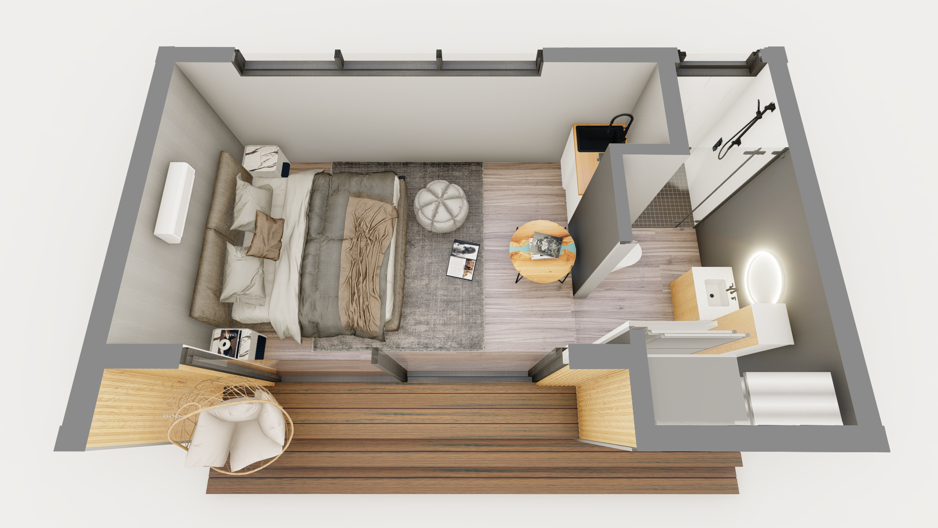 Pod Living Backyard Studio with Bathroom in Austin, TX — Backyard Pod