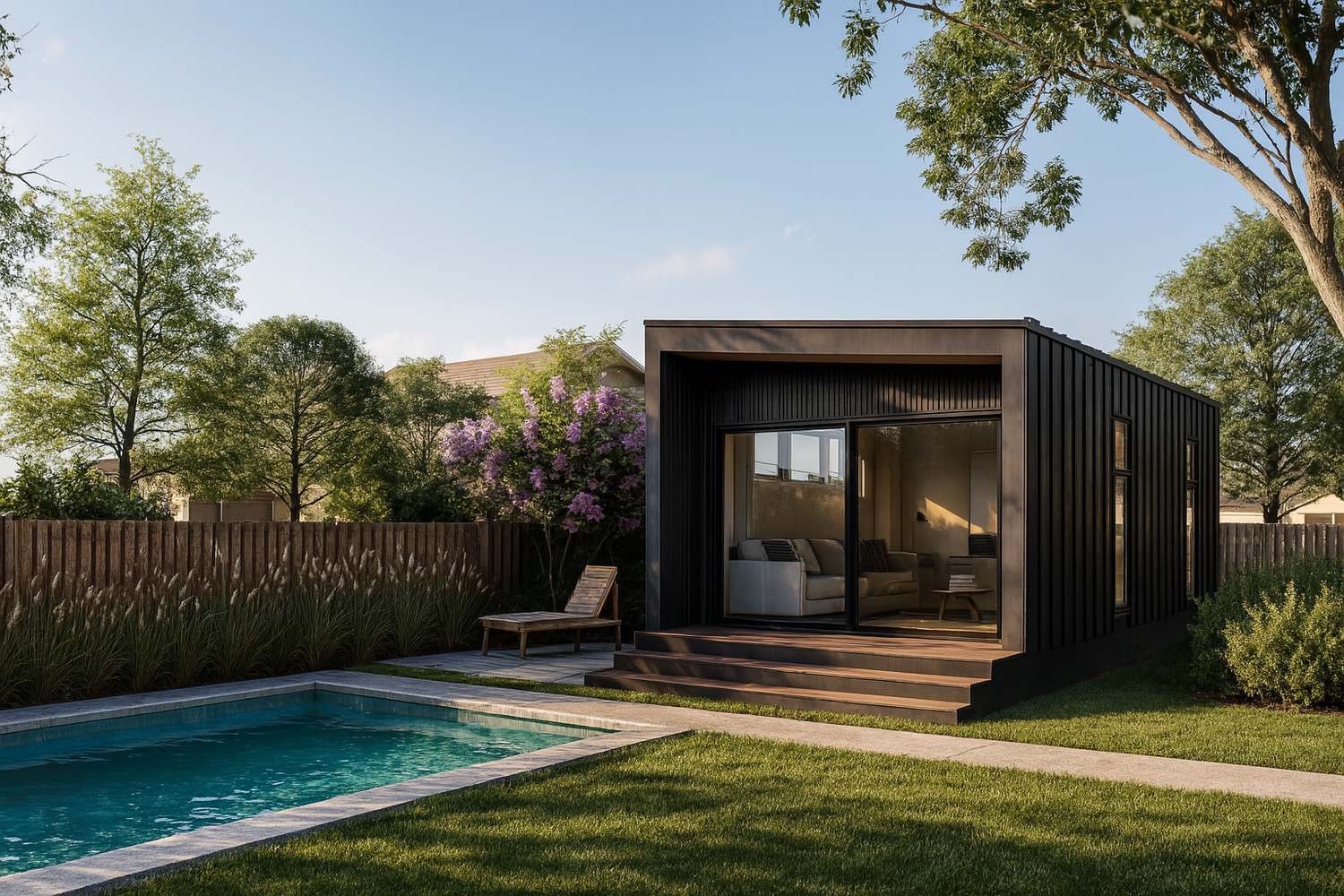 Pod Living Backyard Studio with Bathroom in Austin, TX — Backyard Pod