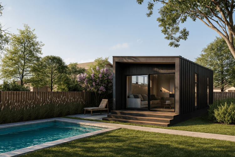 Pod Living Backyard Studio with Bathroom in Austin, TX — Backyard Pod
