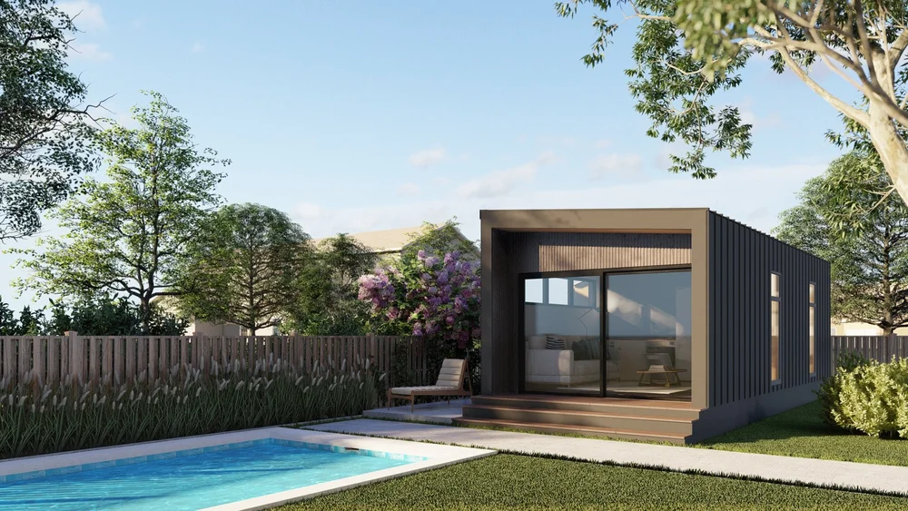 Pod Living Backyard Studio with Bathroom in Austin, TX — Backyard Pod