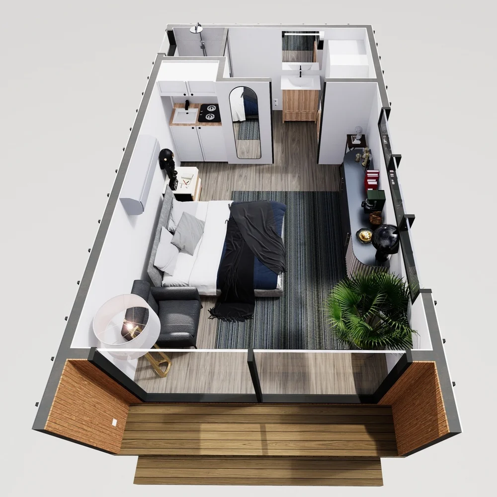 Pod Living Backyard Studio with Bathroom in Austin, TX — Backyard Pod