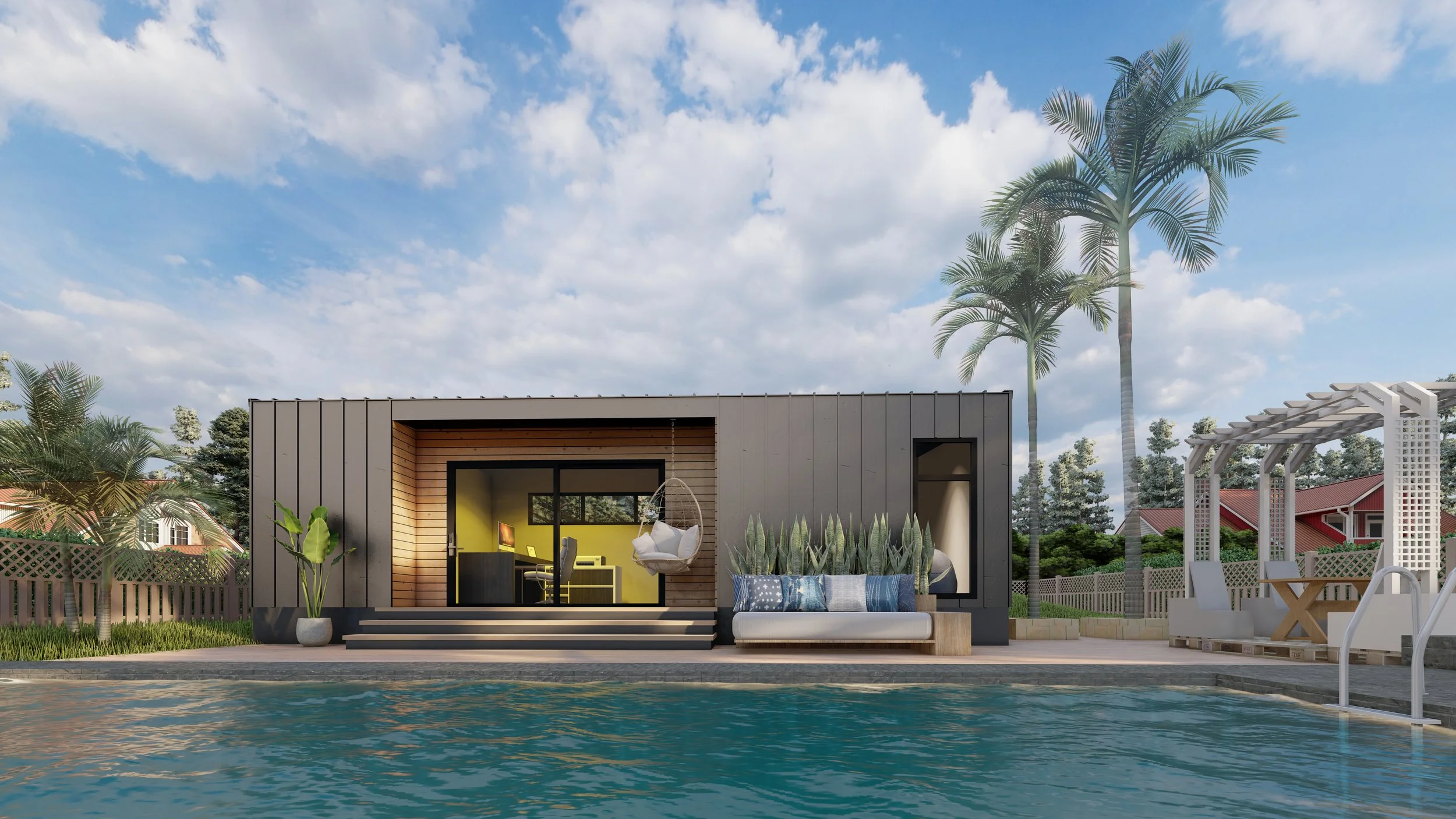 Pod Living Backyard Studio with Bathroom in Austin, TX — Backyard Pod