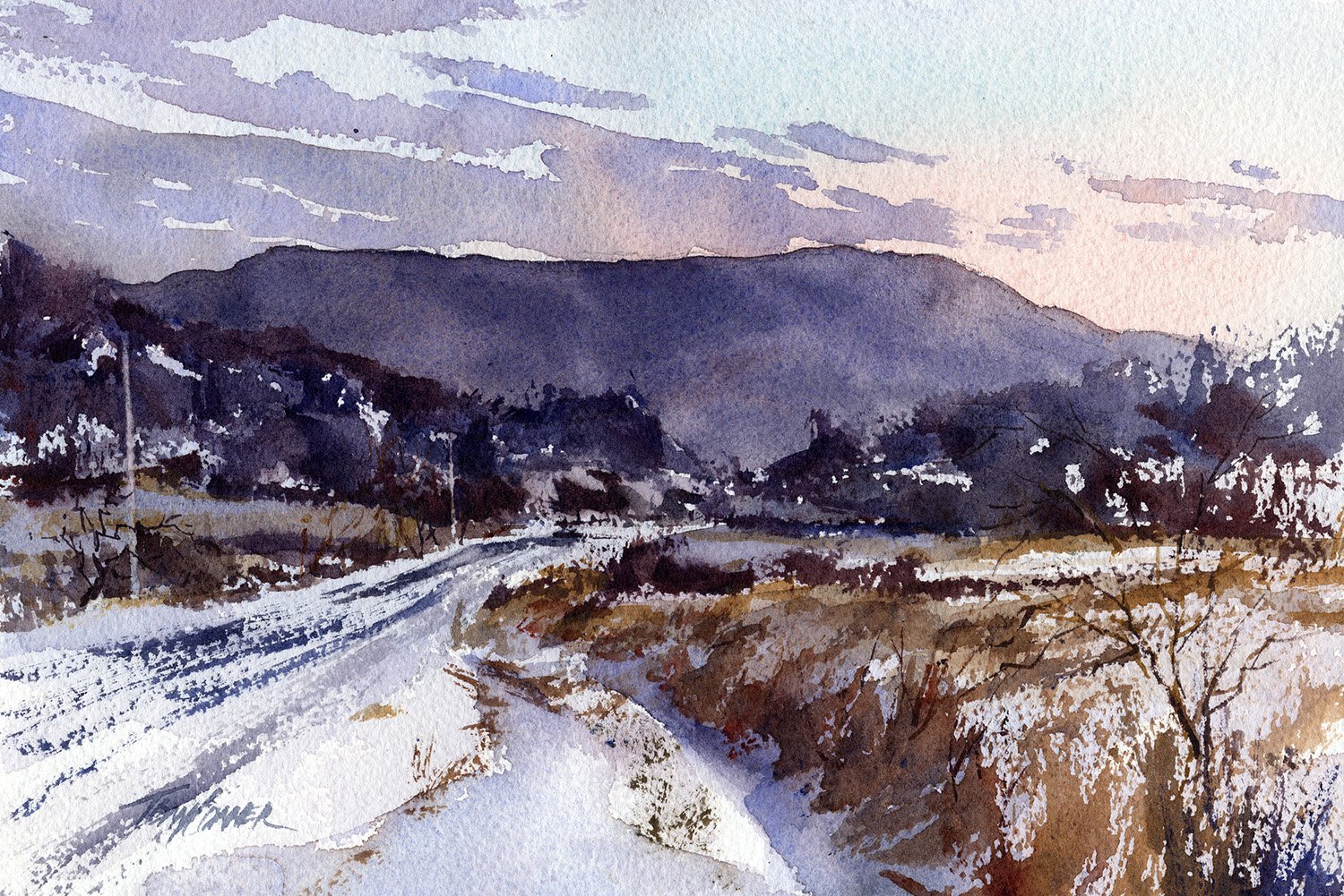 Win This Original Watercolor Landscape Painting — Tony Conner