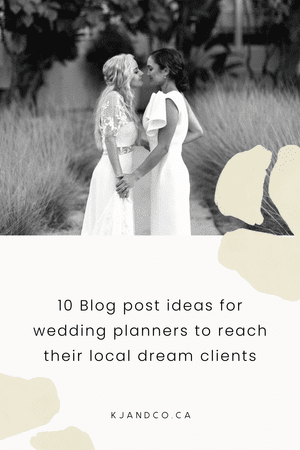 10 Blog Post Ideas For Wedding Planners — KJ & Co. | Business Coaching ...
