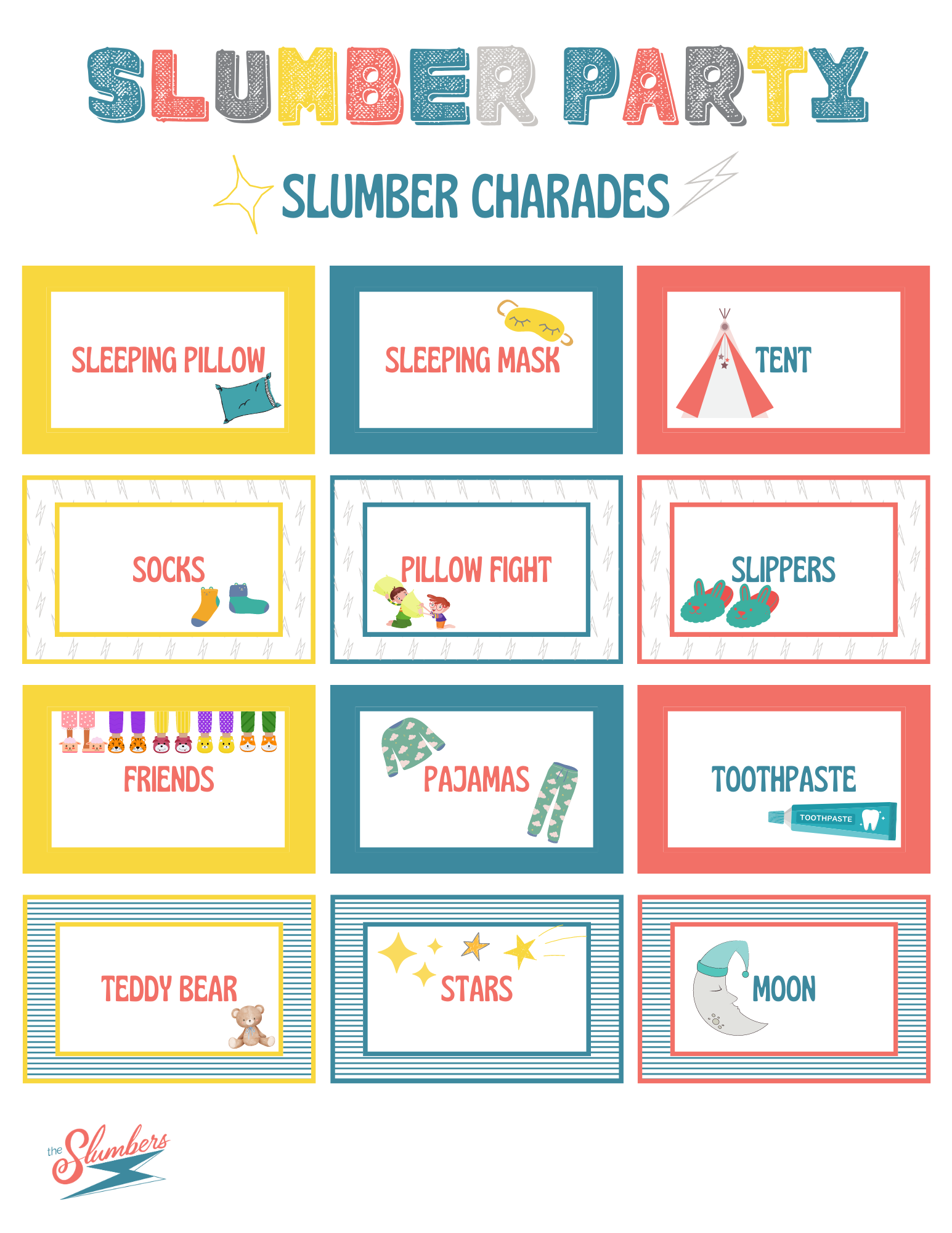 Free Printable Sleepover Activities and Games: Fun Ideas for Your Next ...