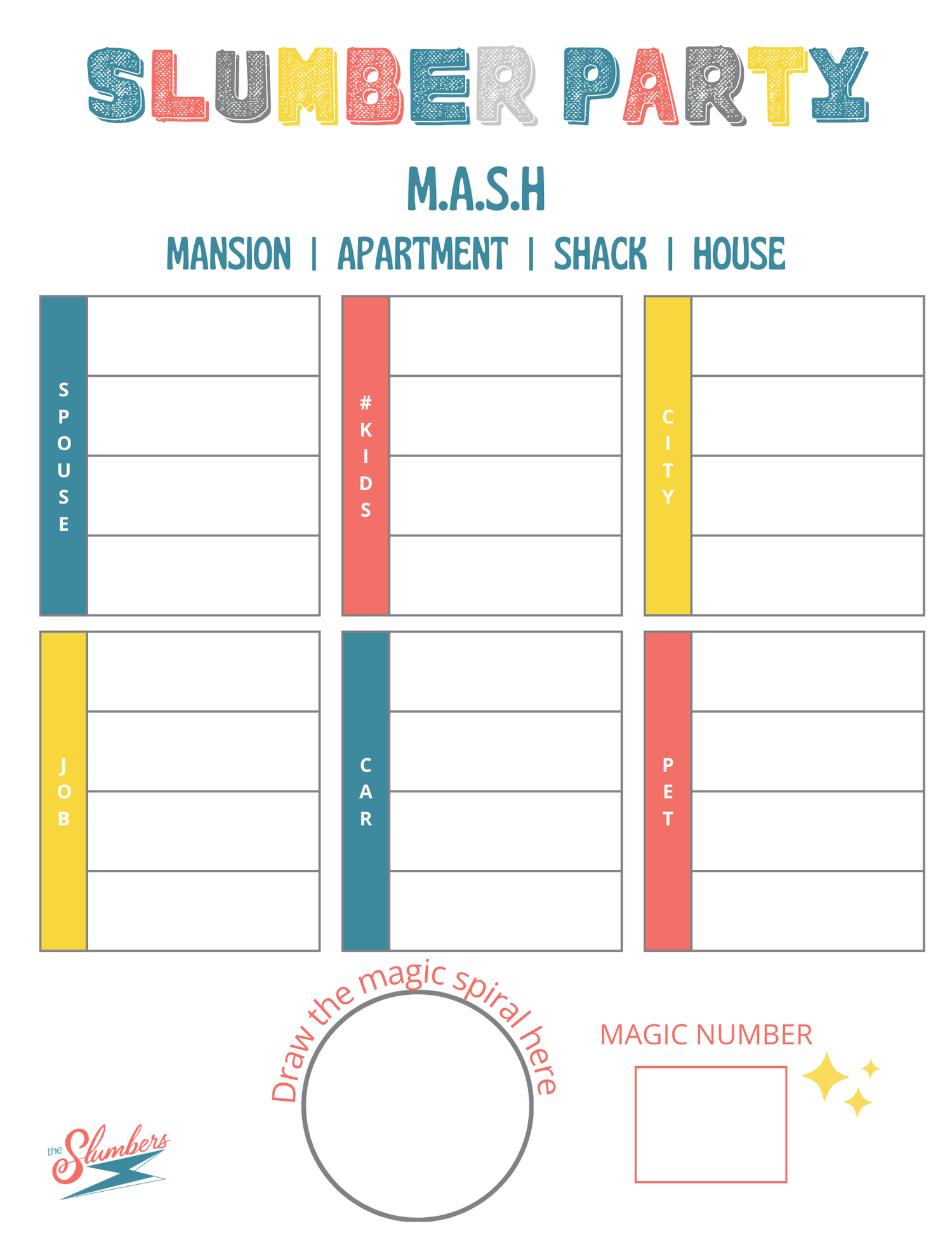 Free Printable Sleepover Activities and Games: Fun Ideas for Your Next ...